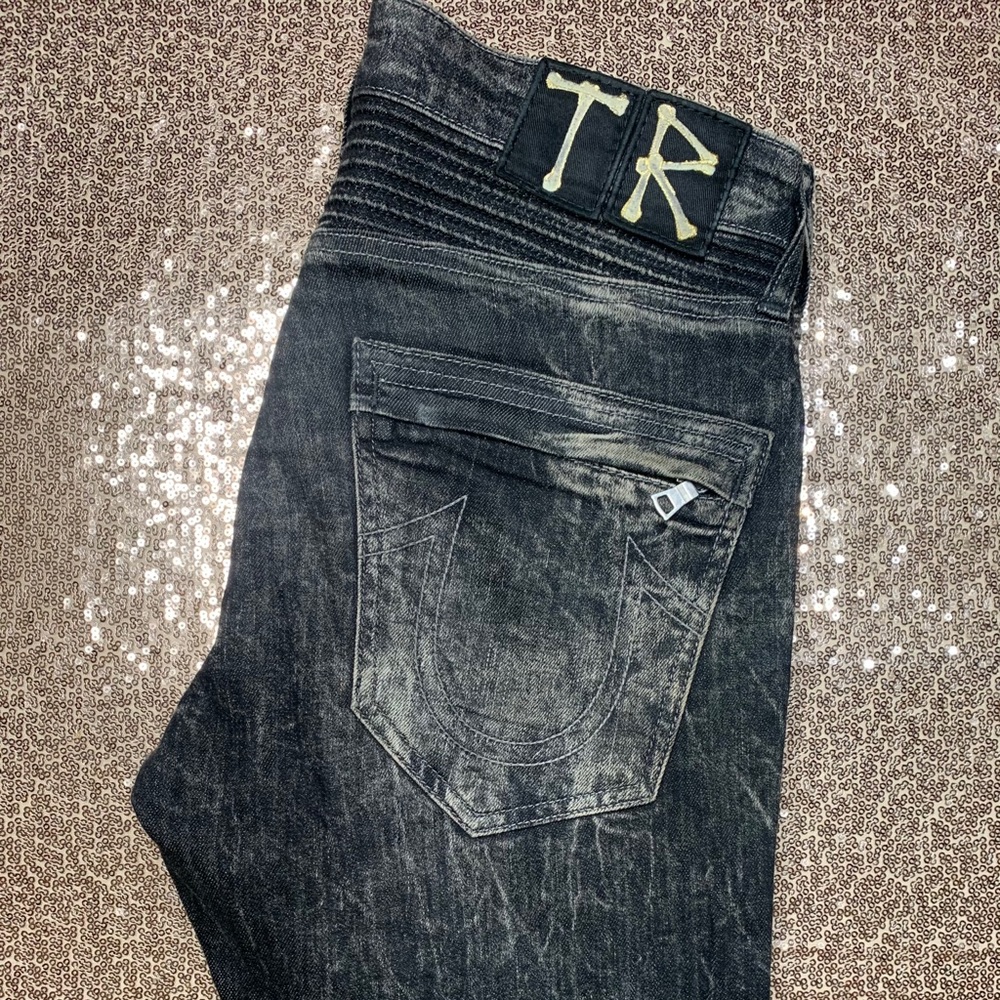 Rare Authentic Men's True Religion Biker Jeans - Gem
